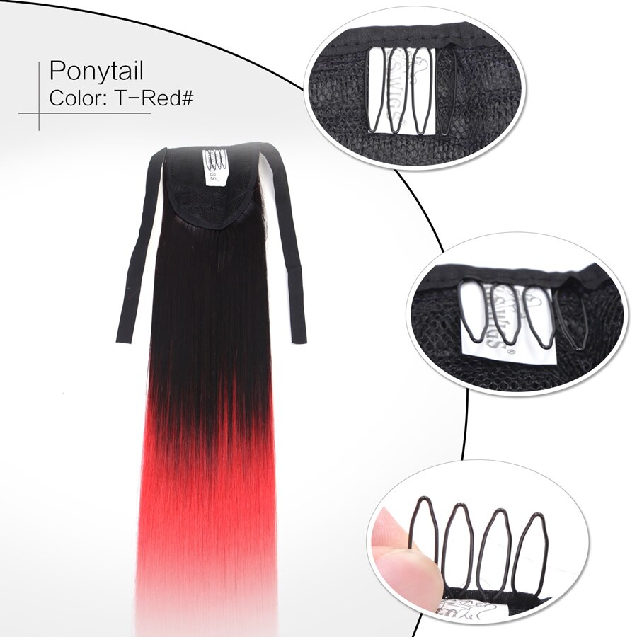 Neitsi 22''Long Straight Clip In Hairpiece Ribbon ... – Grandado