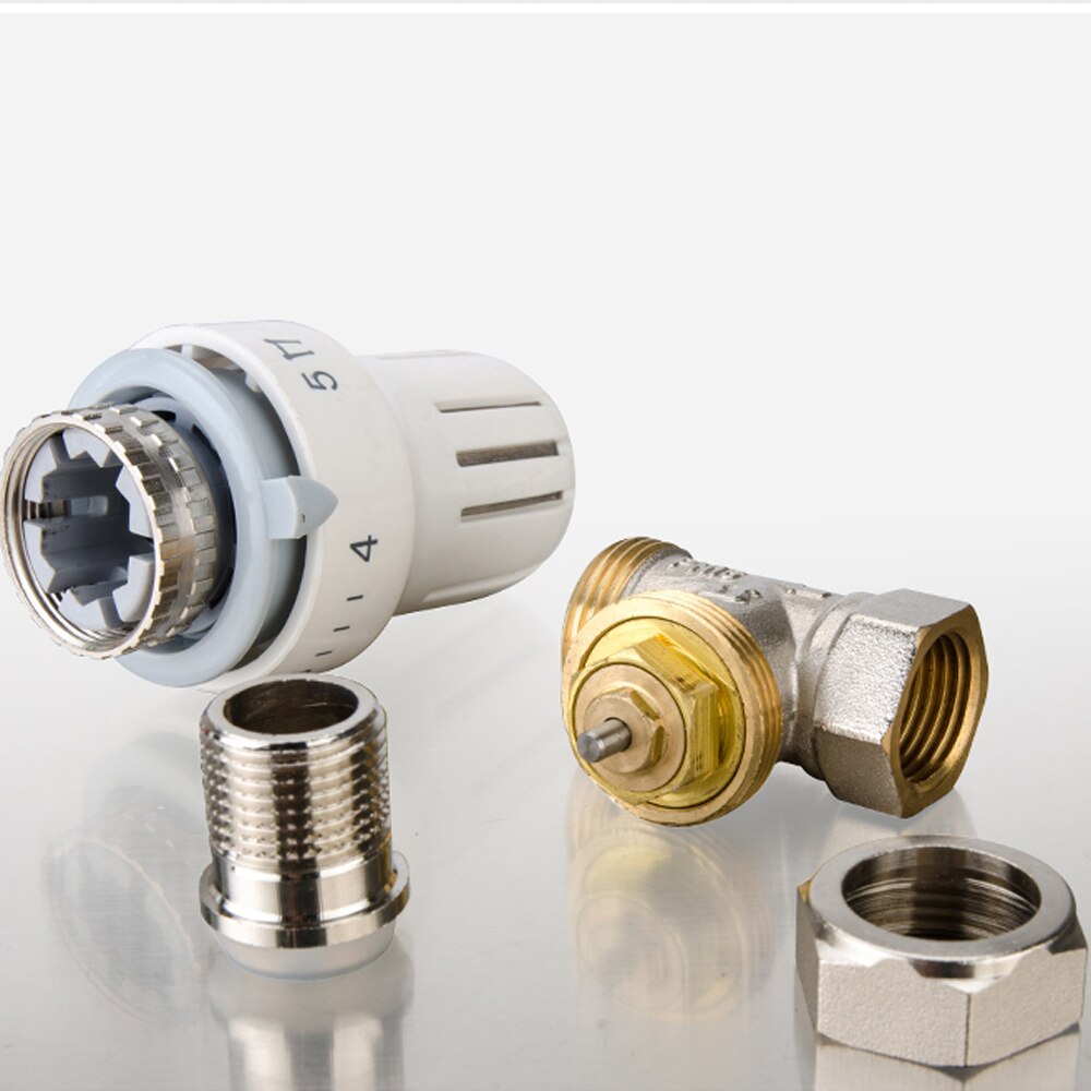 1/2" 3/4" 1" Brass Thermostatic Radiator Valve Str... – Grandado