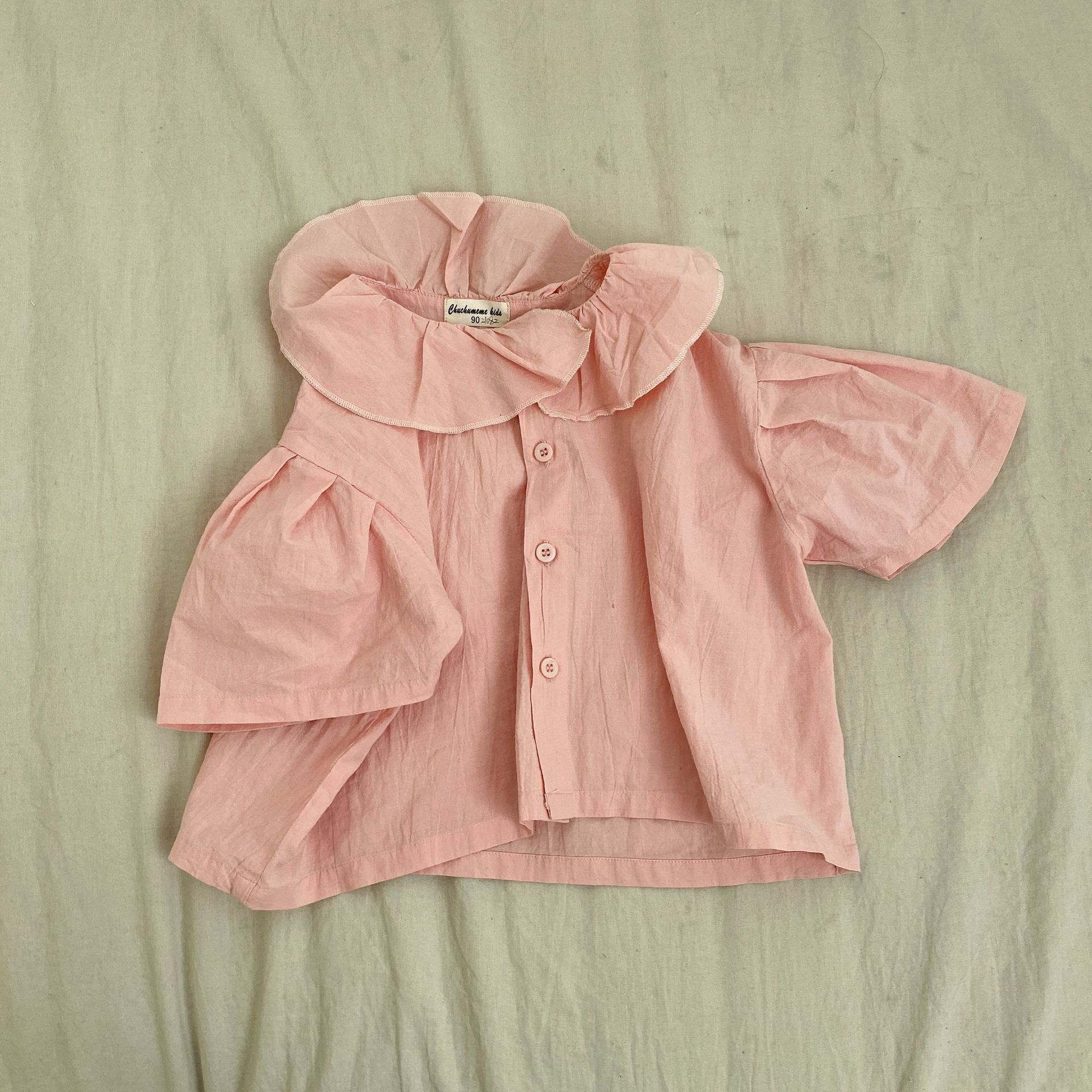 Baby Girls Shirts Girls Tops Ruffles Collar Blouse... – Vicedeal