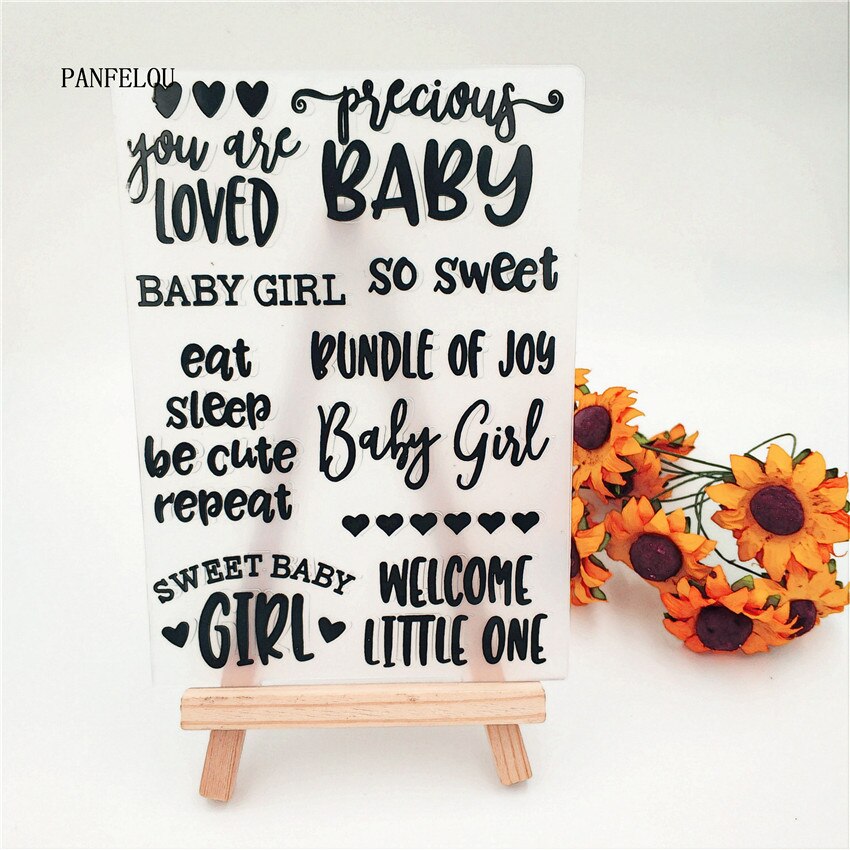 Baby Sweet Words Embossing Folders Plastic For Scr... – Vicedeal