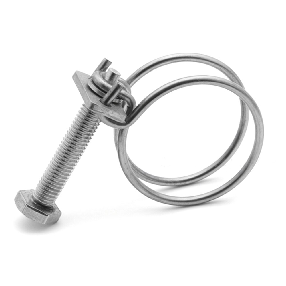 5pcs Heavy Duty Double Wire Hose Clamps Stainless ... – Grandado