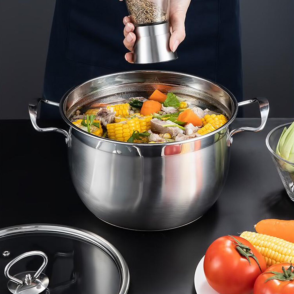 Multi Layer Durable Steamer Pot 26cm W/ Glass Lid ... – Vicedeal