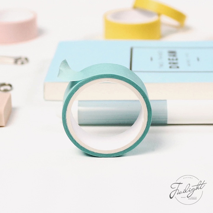 12 rullar/paket pastell washi tejp gör-det-själv d... – Grandado