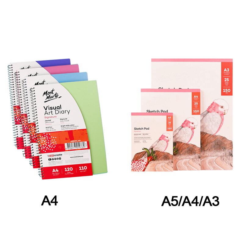 A3/A4/A5 Watercolor Paper Sketchbook For drawing W... – Grandado A3/A4/A5 Watercolor Paper Sketchbook For drawing W... – Grandado