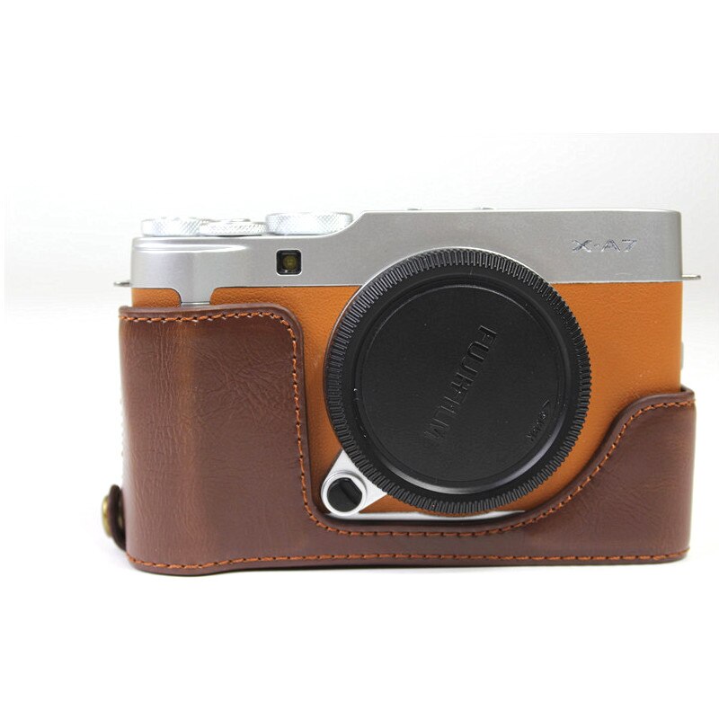Leather Camera Half Case Cover for Fujifilm xa7 XA... – Grandado