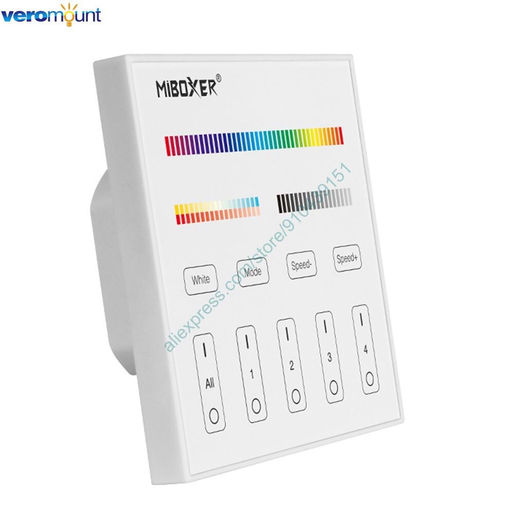 Miboxer X5 DMX512 Master 4-Zone Touch Panel Wall M... – Vicedeal