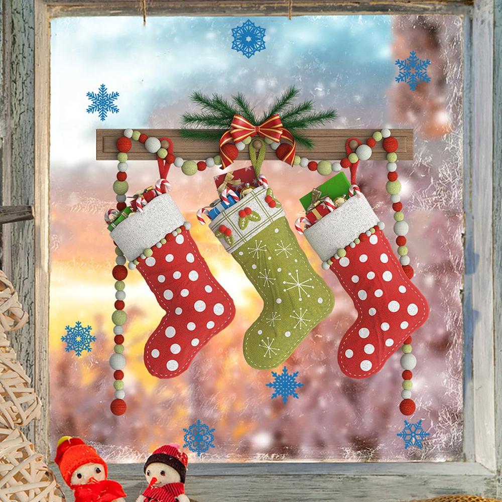 Christmas Door And Window Decoration Stickers Shop... – Vicedeal