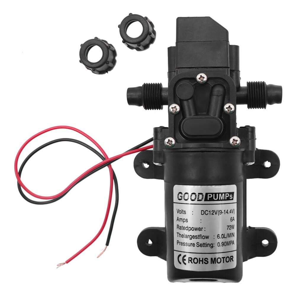 DC 12V 130PSI 6L/Min Water High Pressure Diaphragm... – Vicedeal
