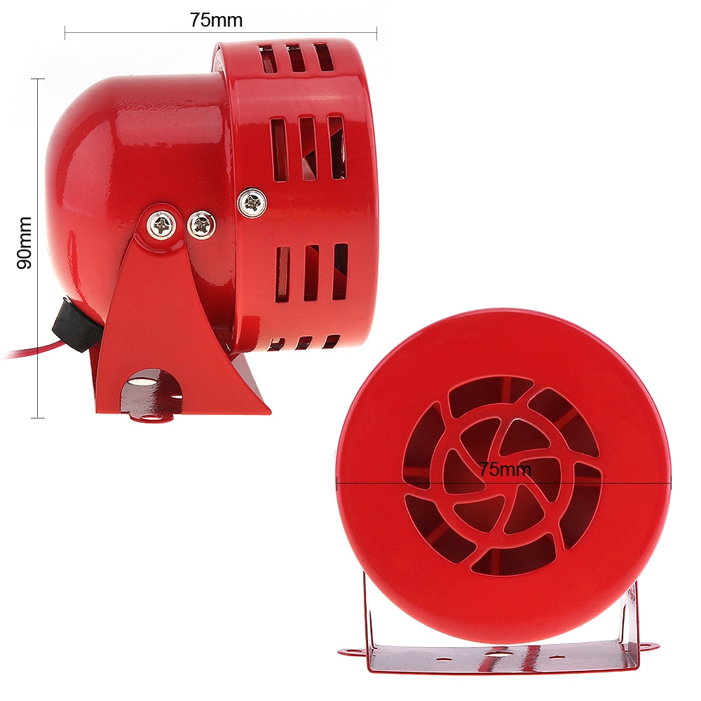 DWCX Universal DC 12V Red 3" Driven Air Raid Siren... – Grandado
