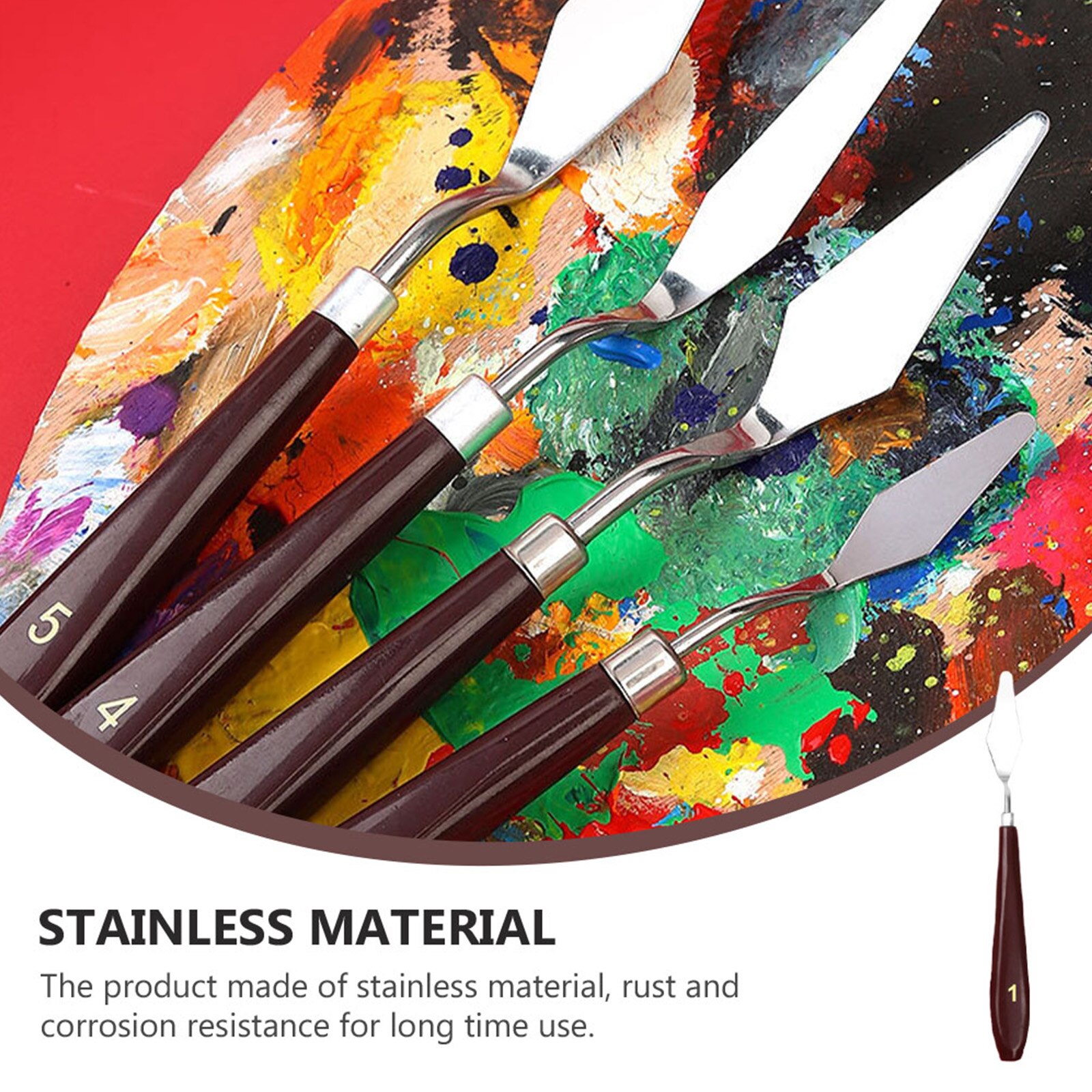 10pcs Art Tool Painting Knives Wood Handle Mixing ... – Grandado