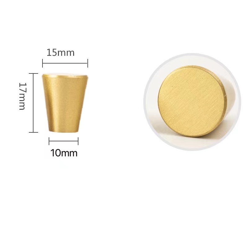 Modern Brass Gold Cylinder Door Handle with Screw ... – Vicedeal