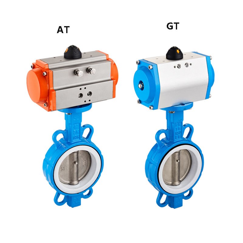D671F-16Q Pneumatic Wafer Type Butterfly Valve PTF... – Grandado