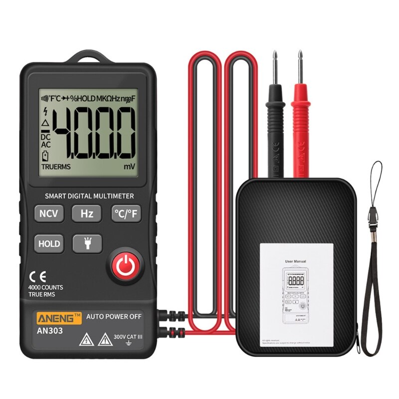 4000 counts true rms digitale multimeter dc/ac vol... – Vicedeal