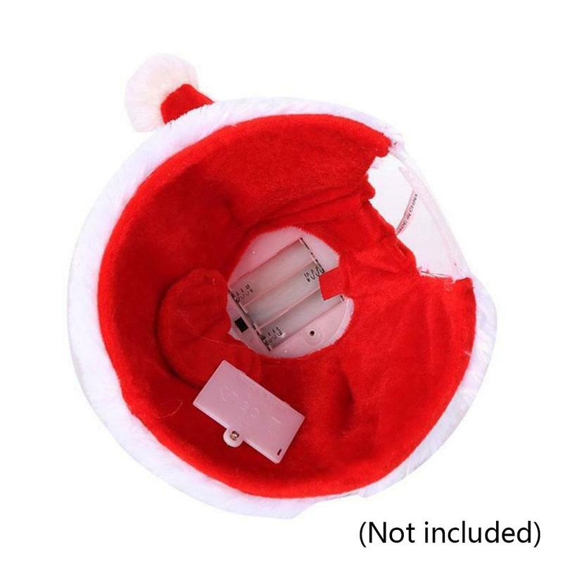 Led Electric Christmas Hat Thick Claus Santa Soft ... – Grandado