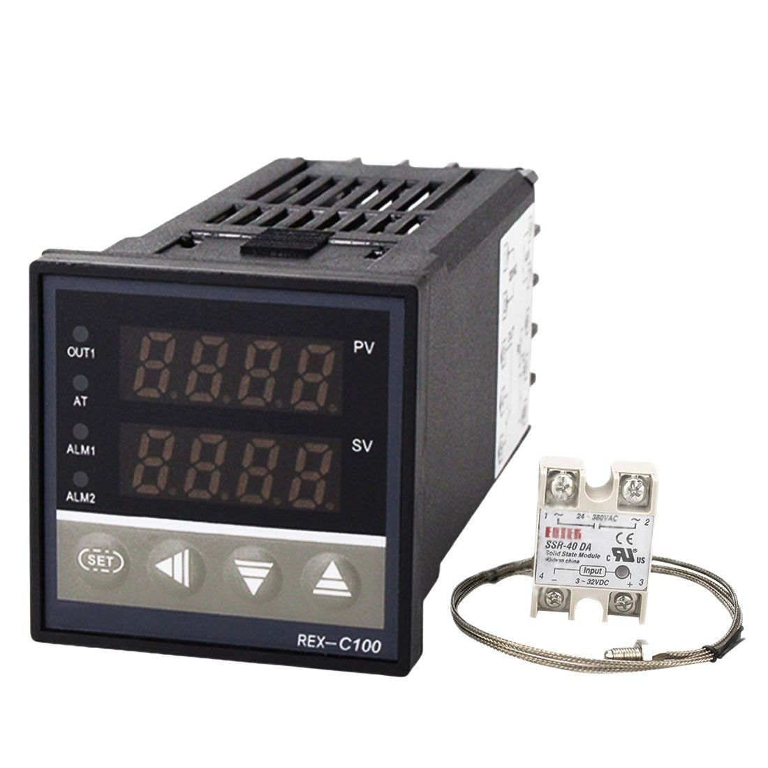 Lcd digital 220v pid temperaturregulator + max 40a... – Grandado Lcd digital 220v pid temperaturregulator + max 40a... – Grandado