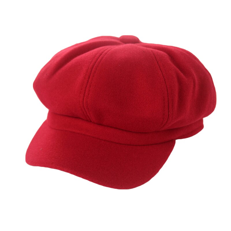 Literary Ladies Solid Color Octagonal Hat Female B... – Grandado
