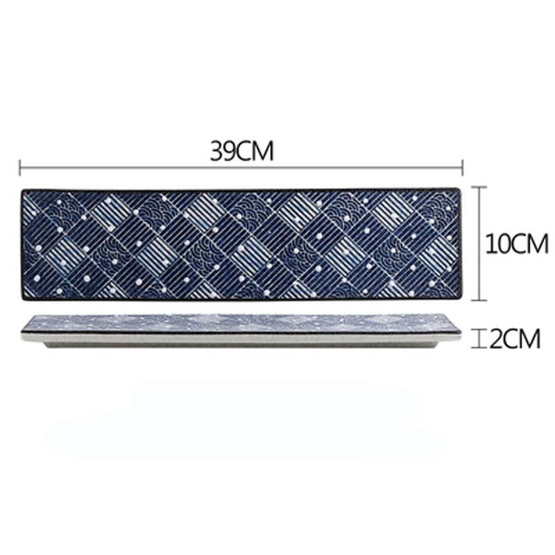 FANCITY Japanese hand-painted long sushi plate hou... – Grandado