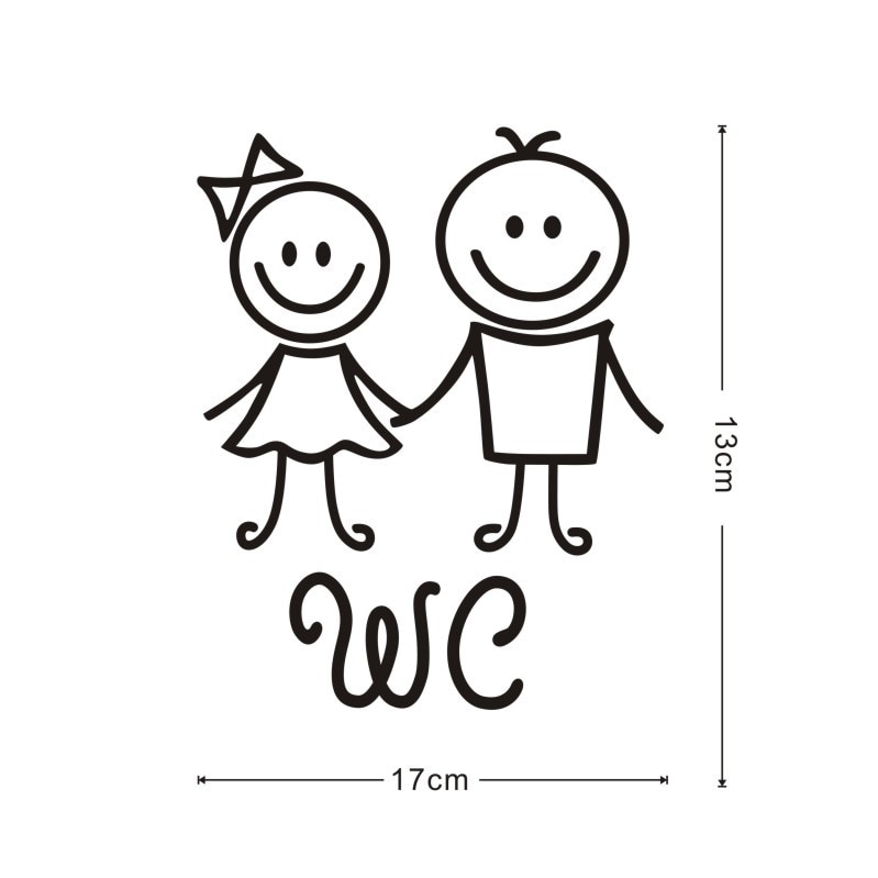 Bathroom Toilet Sticker Room Decoration Door Glass... – Grandado