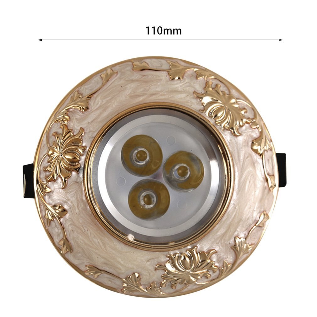 European Style 3W LED Ceiling Lamp Resin Panel Hom... – Grandado