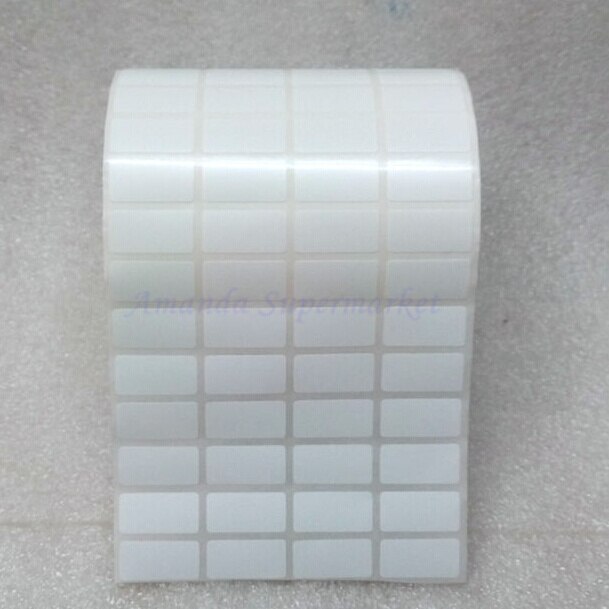 Blank hvid pet label sticker 20mm x 10mm 10000 stk... – Grandado