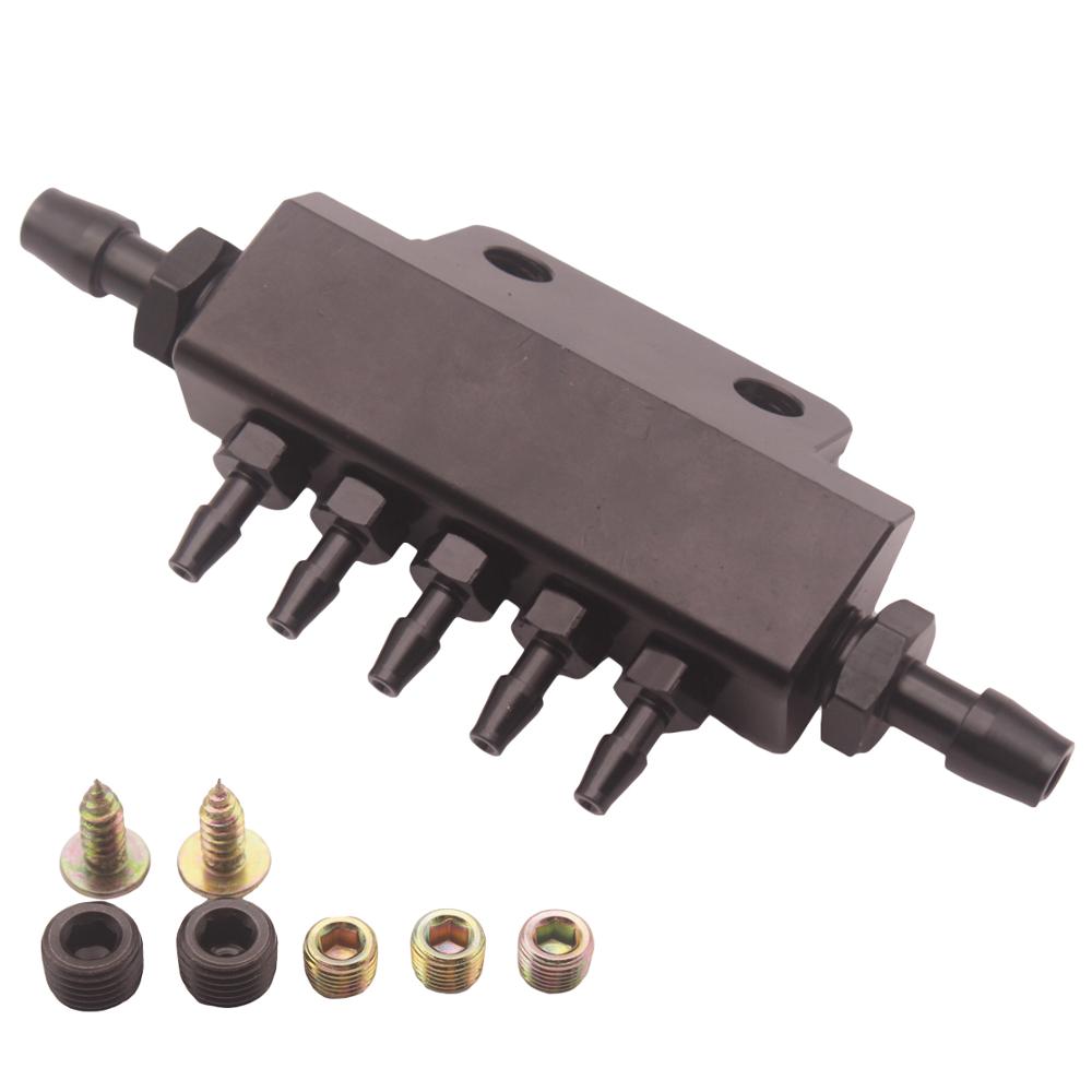 5 Port VACUUM Block Intake Manifold Fuel Gas Waste... – Grandado