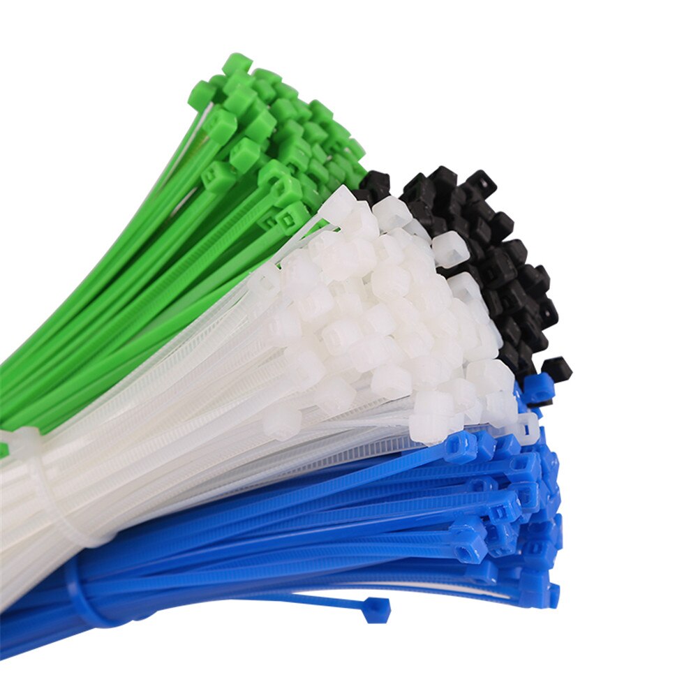 100pcs Solid Color Nylon Cable Ties Self-locking P... – Vicedeal