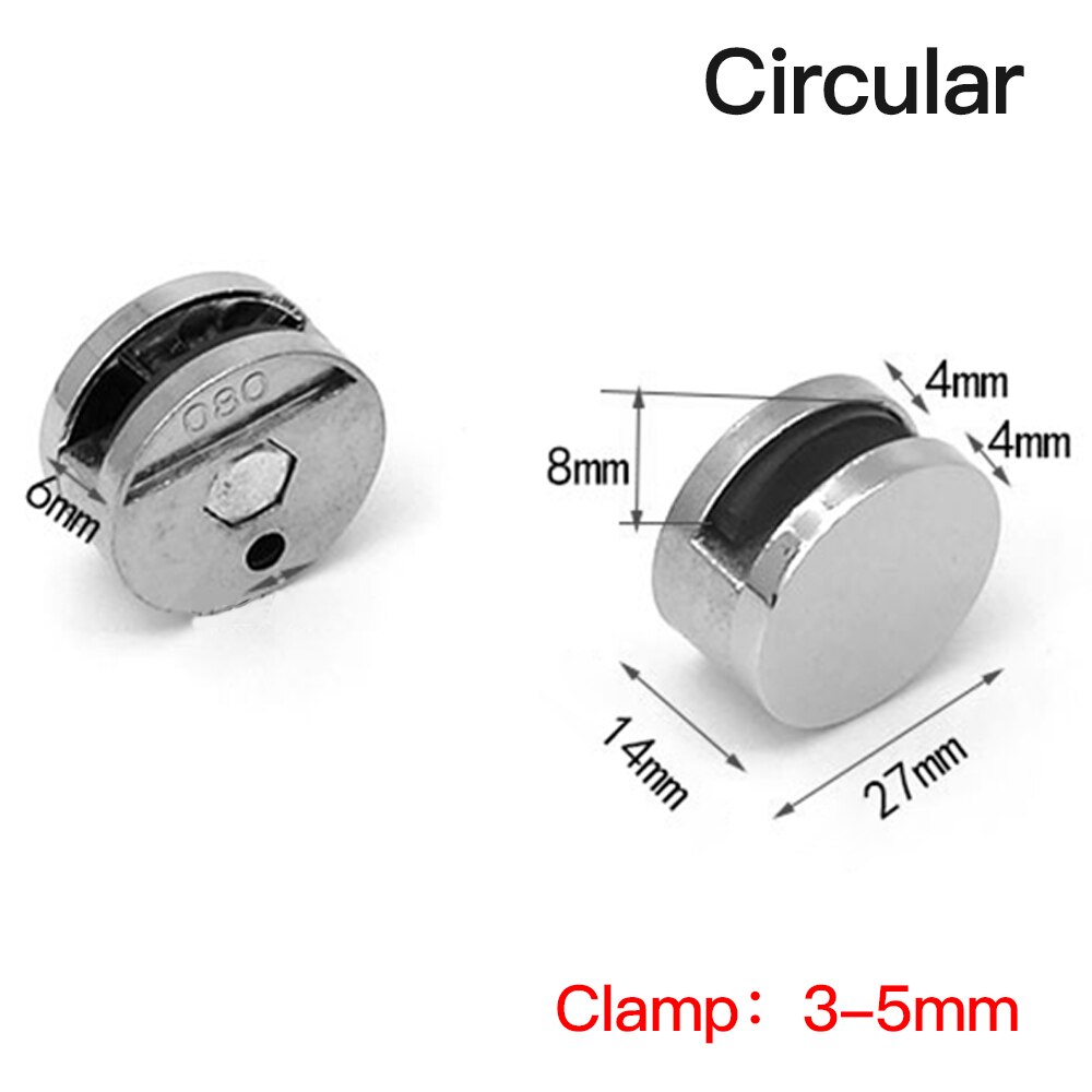 4PCS Glass Clamps Wall Mount Frameless Mirror Clip... – Vicedeal