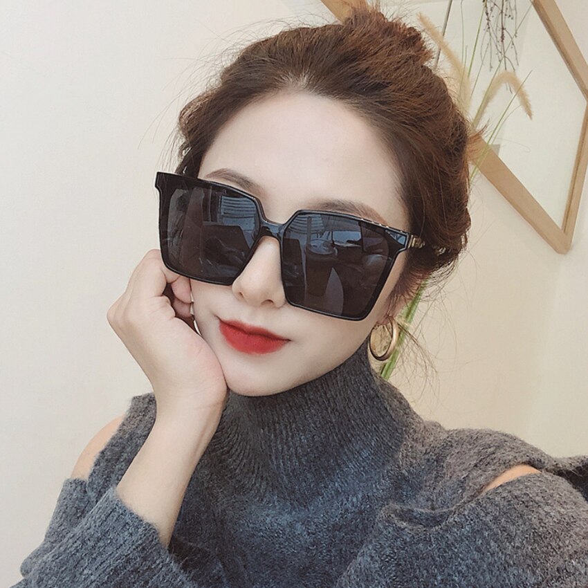 Transparent Gradient Sun Glasses Big Frame Eyewear... – Grandado