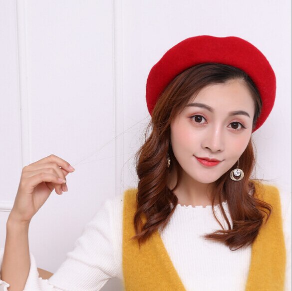 1PC Women Brand Classic Solid Color Winter French ... – Vicedeal