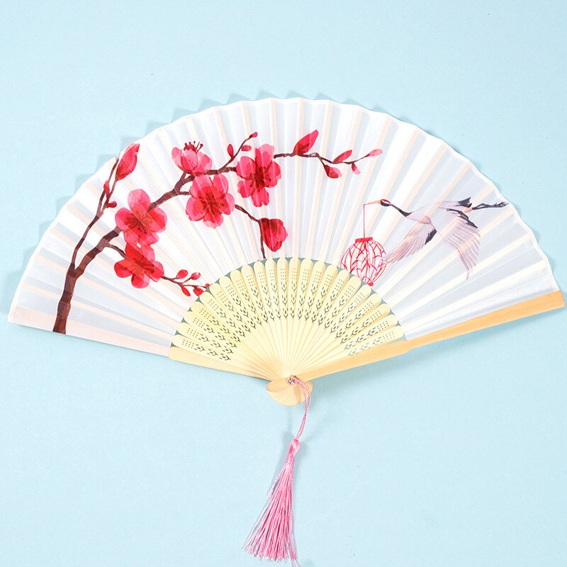 Vintage Folding Fan Chinese Style Flowers Hand Fan... – Grandado
