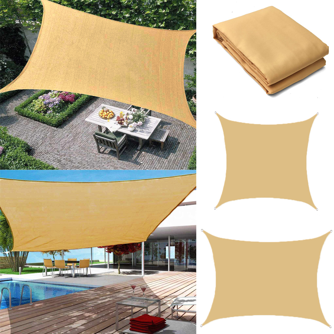 Toldo impermeable de Color arena para jardín, somb... – Grandado