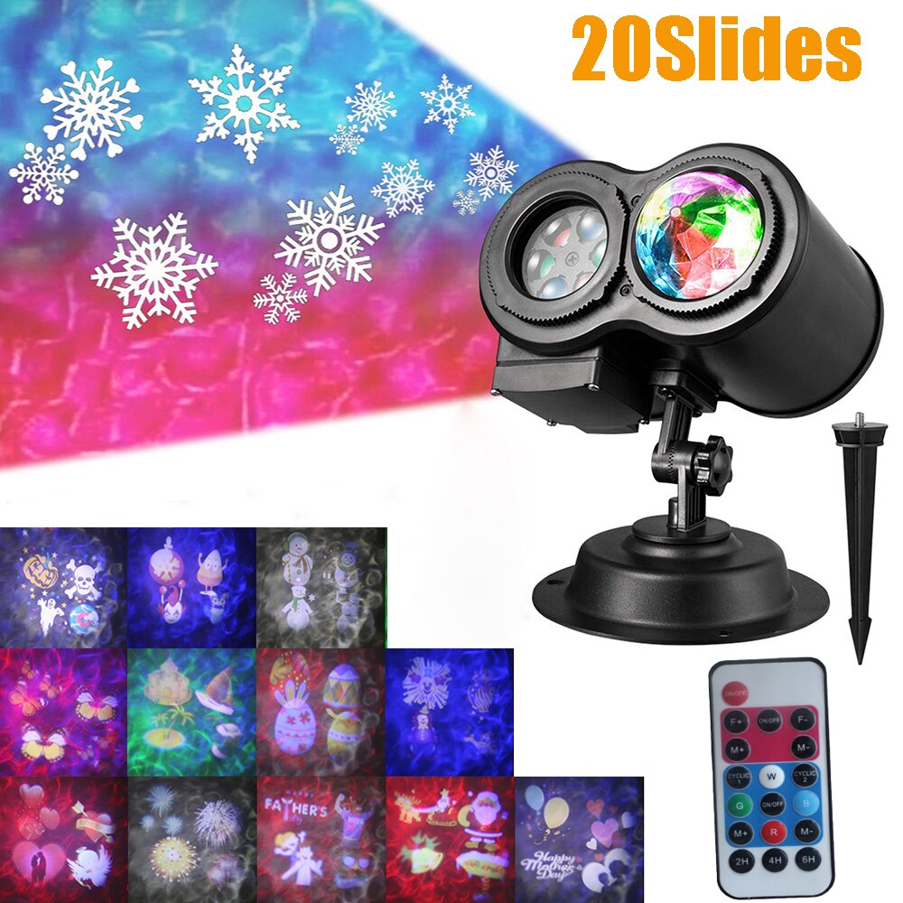Christmas Projector Lights 2 in 1 Water Wave Proje... – Vicedeal