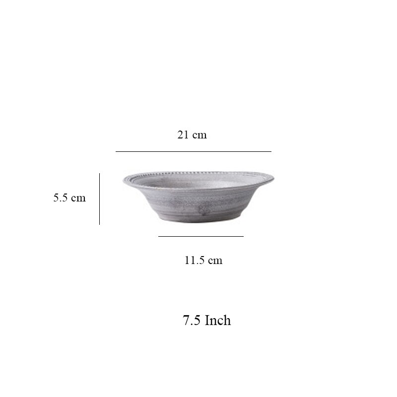 Plate Japanese Ceramic Tableware Home Set Plane No... – Grandado