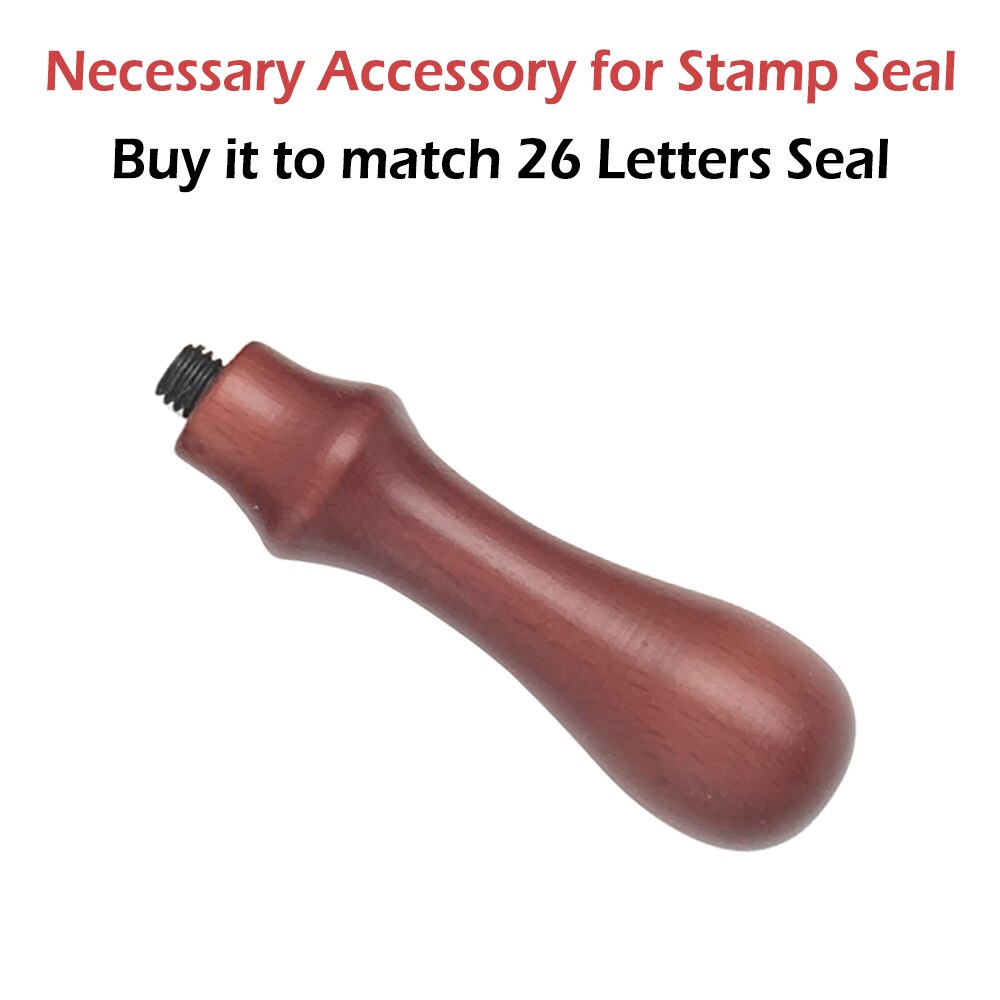 Retro 26 Letter Pattern Wax Seal Stamps Wooden Sea... – Grandado