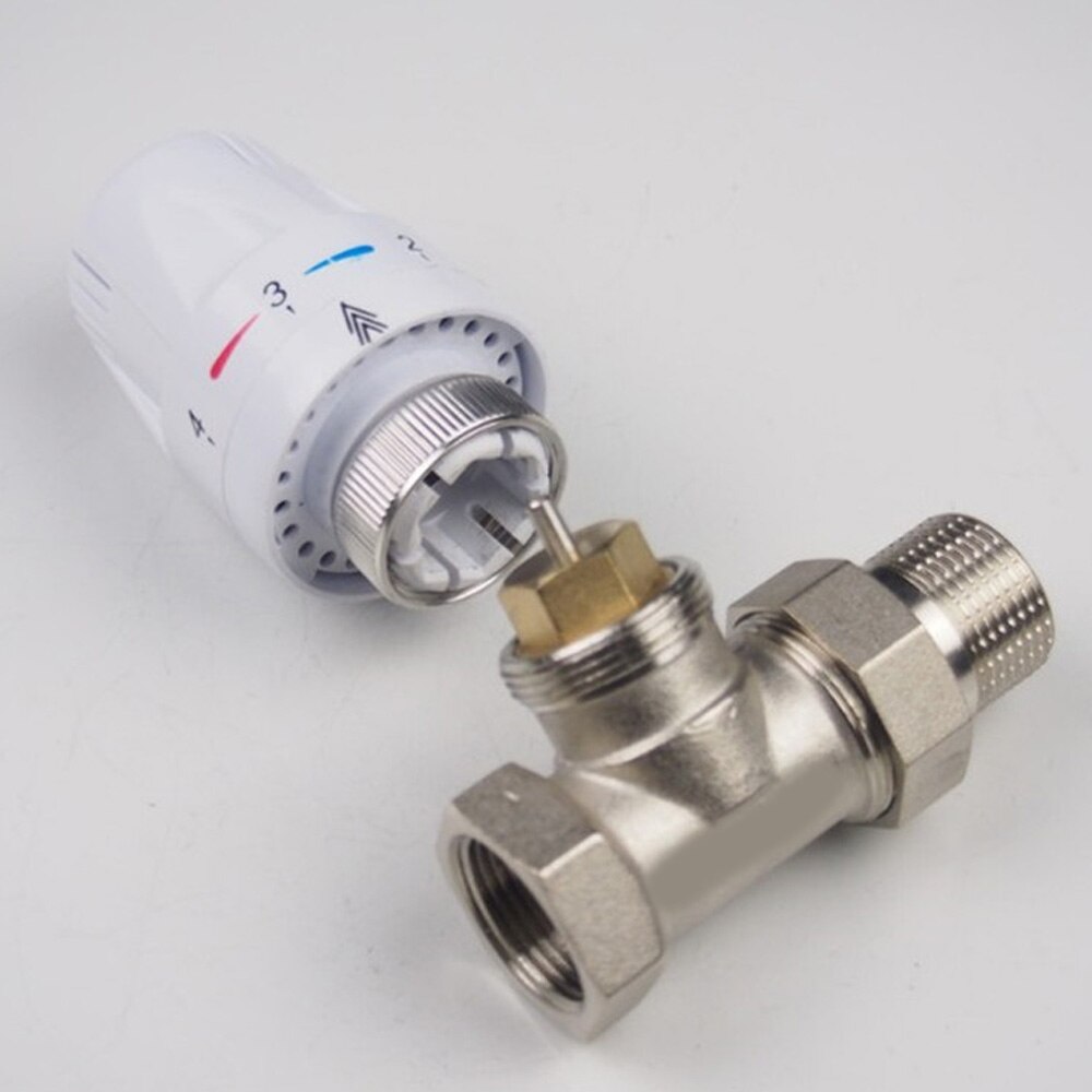 Brass Thermostatic Radiator Valve Straight Type DN... – Grandado