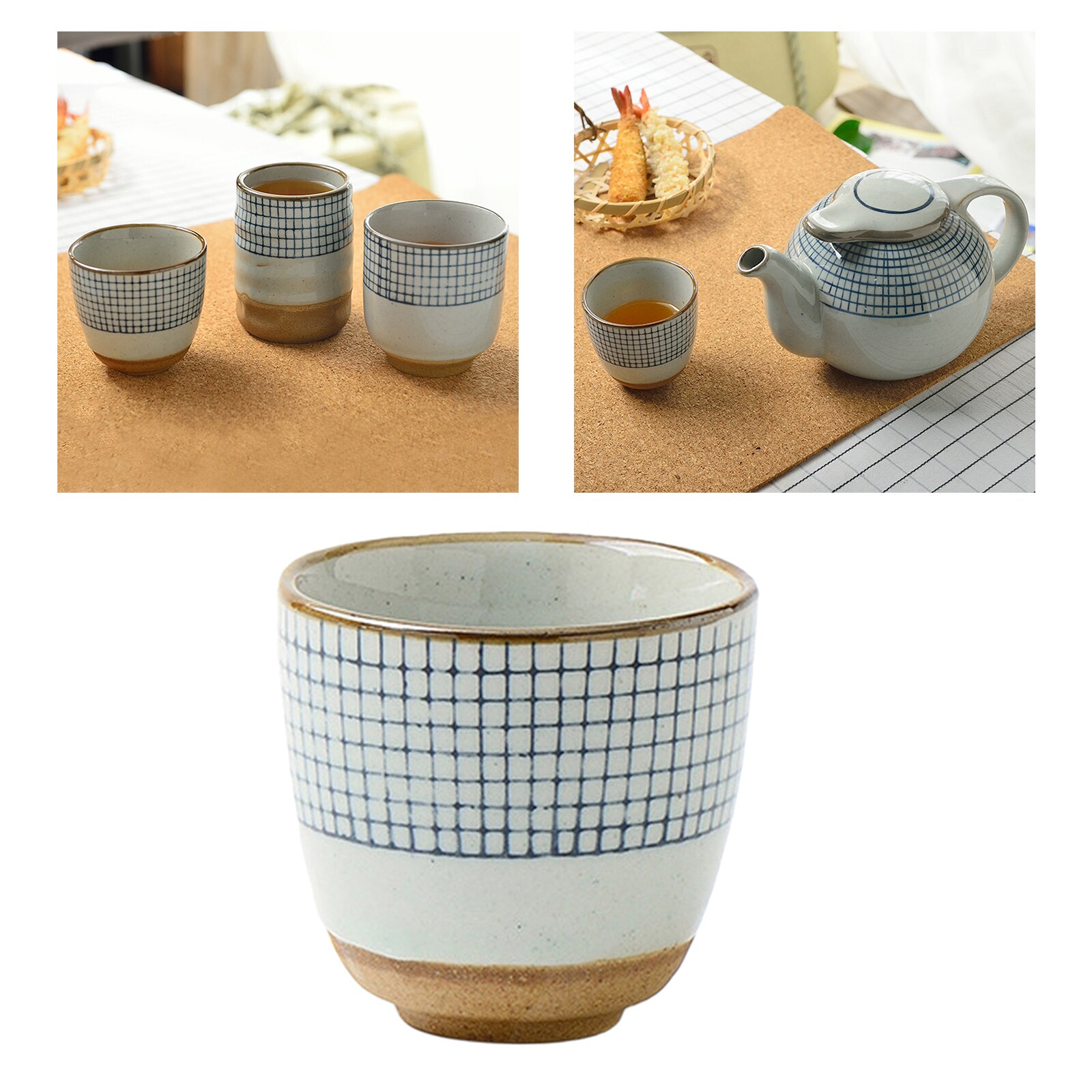 Japanese Pottery Tea Cup Mug Ceramic Teacup Yunomi... – Vicedeal