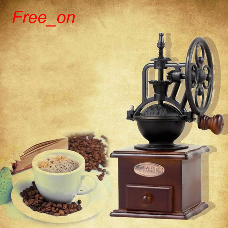 Hand Shake Coffee Bean Grinders Vintage Big Wheel ... – Grandado