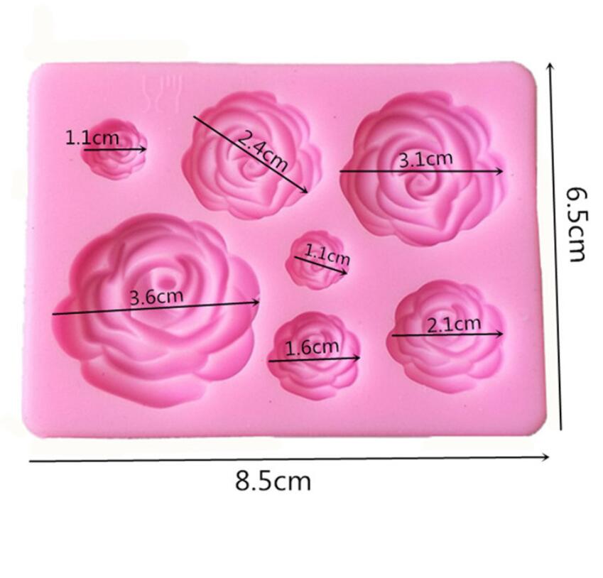 Rose Flower Silicone Molds Wedding Cupcake Topper ... – Vicedeal