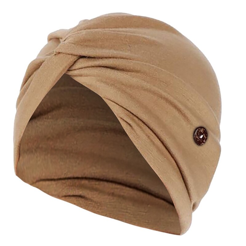 Muslim Turban Caps for Women Button Linen Anti-But... – Vicedeal