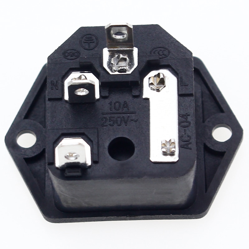 1pcs Panel Mounted 3 Pin IEC 60320 C14 Inlet Male ... – Grandado
