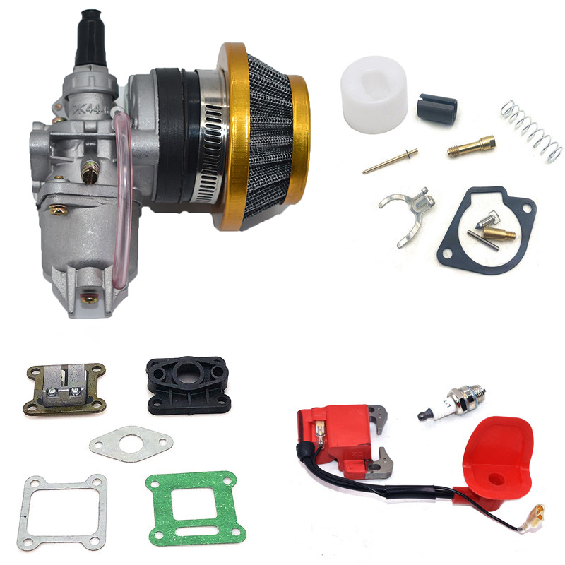 47CC 49CC Vergaser Mit 44mm Luftfilter Rot Blau Si... – Vicedeal