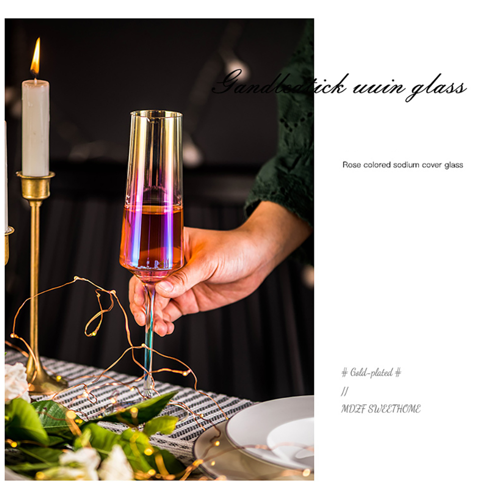 2pcs Goblet Wine Glass Rainbow Plating Wine Mug We... – Vicedeal