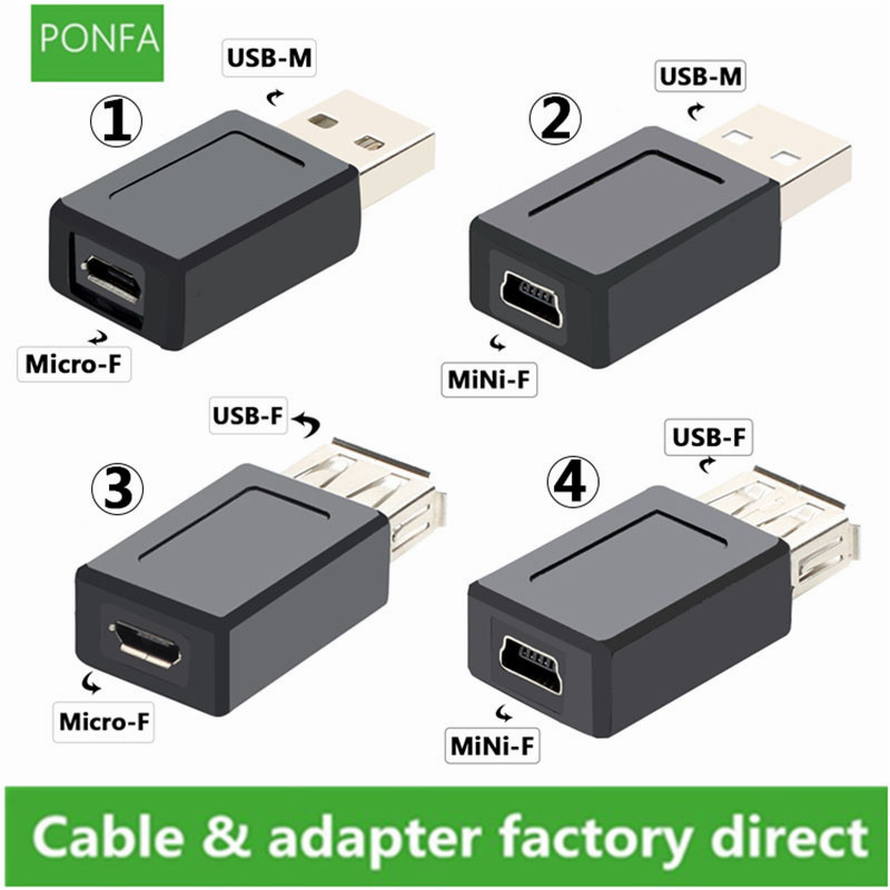 USB 2.0 Type A Male & Female to Micro USB & Mini U... – Grandado