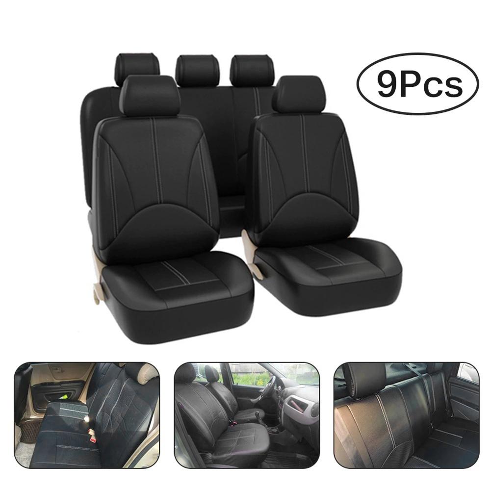 Universal PU Leather Car Seat Covers Set Elaborate... – Grandado