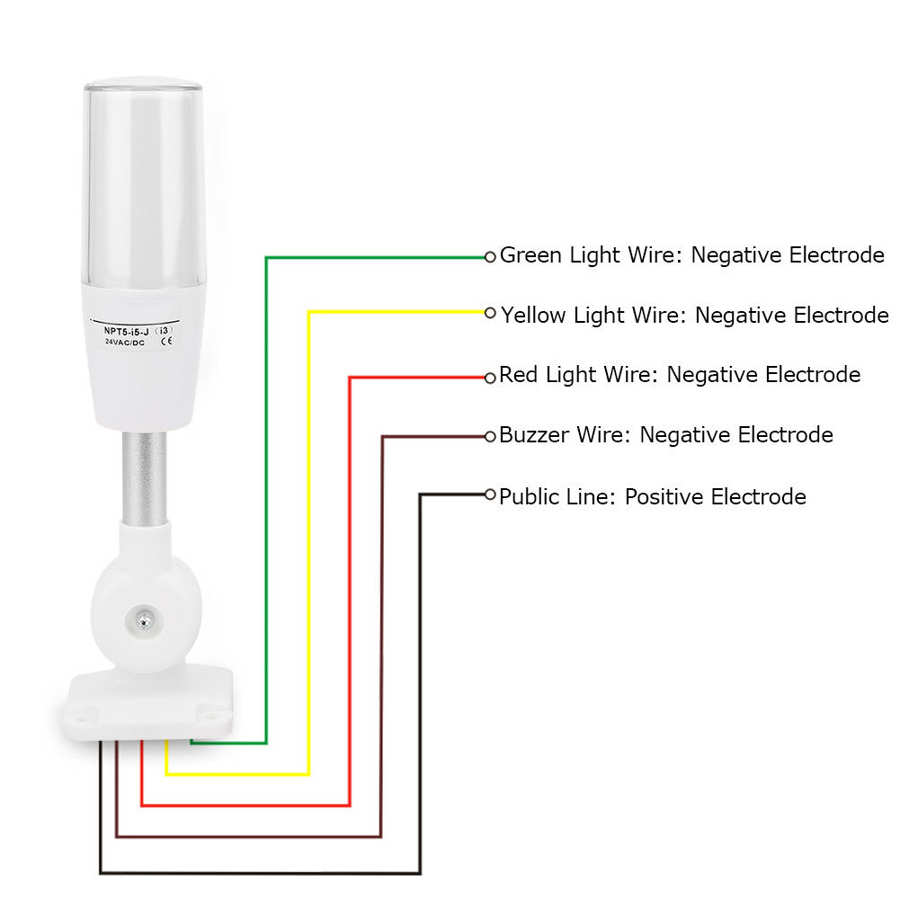 Tricolor Folding Audible Always Bright Signal Ligh... – Grandado