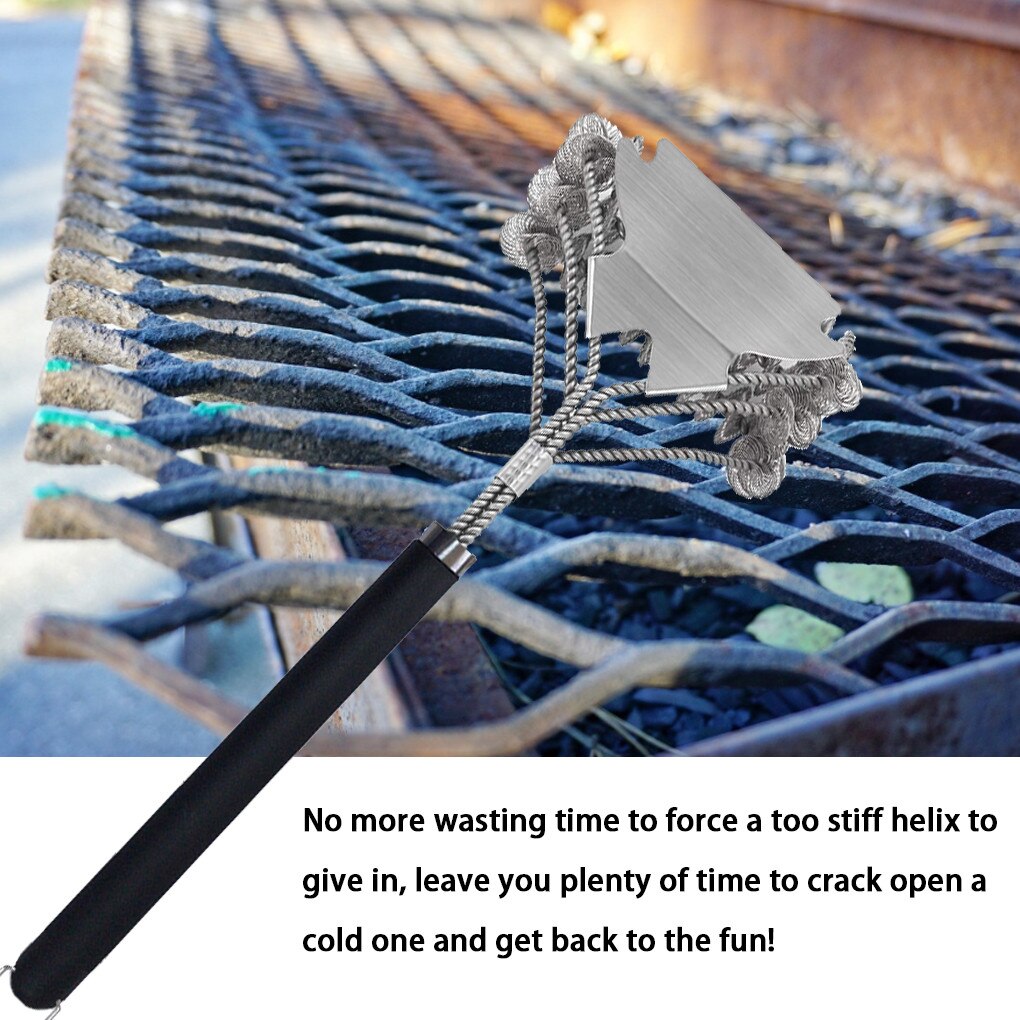 Barbeque Grill Scraper Wire Brush BBQ Grill Portab... – Vicedeal