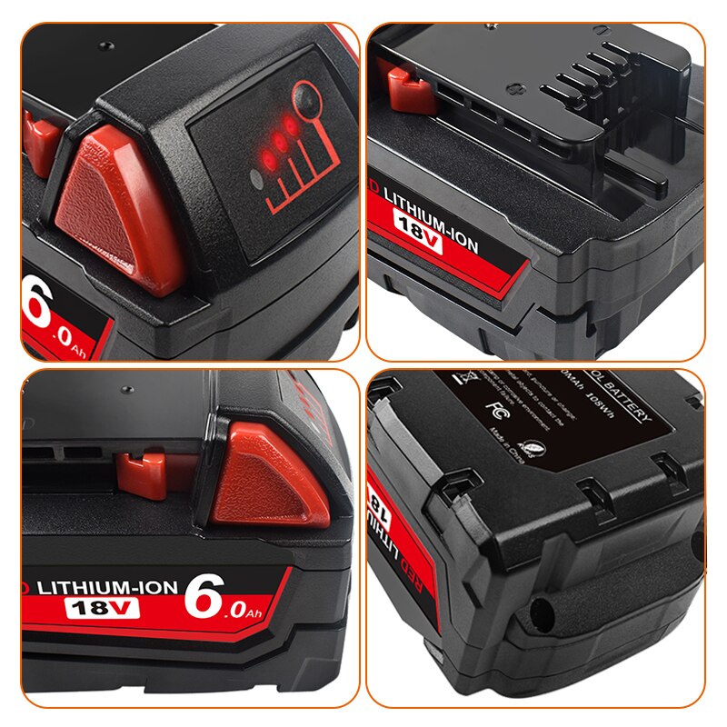for Milwaukee 48-11-1852 M18 REDLITHIUM XC 6.0 Ah ... – Grandado