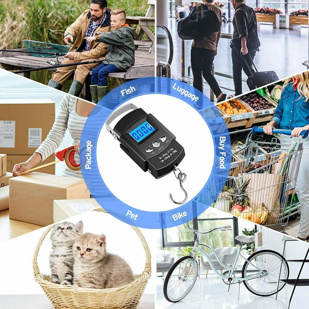 Báscula Digital electrónica para equipaje de pesca... – Grandado
