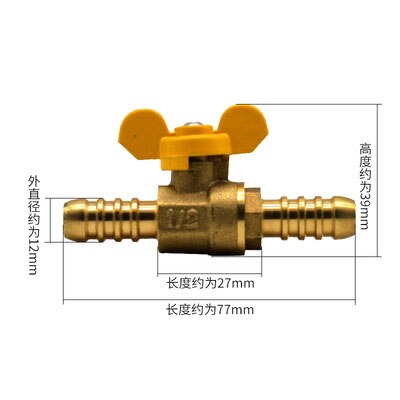 Brass gas valve 2 way valve Pagoda tube joint fitt... – Vicedeal