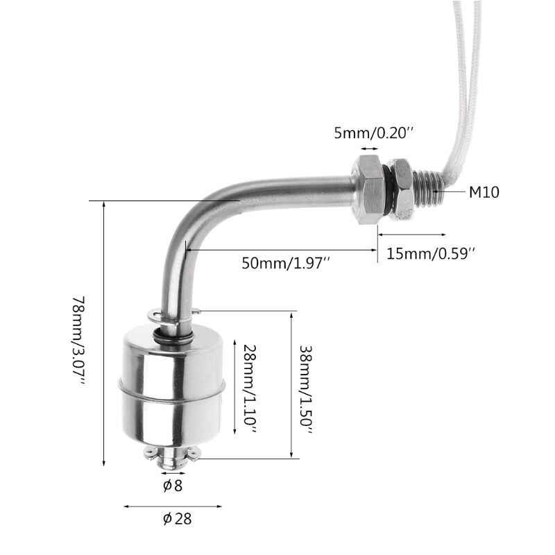 Stainless Steel Internal Vertical Float Switch Hig... – Vicedeal